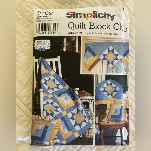 Simplicity | Bedding | Simplicity Quilt Block Club Quilt Valance Pillow ...